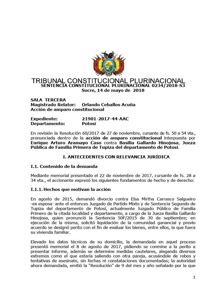 Amparo Constitucional SCP 0387 | PDF | Mandato | Debido al proceso