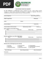 DSWD 4Ps Beneficiary Data Update Request Form Page 1 | PDF