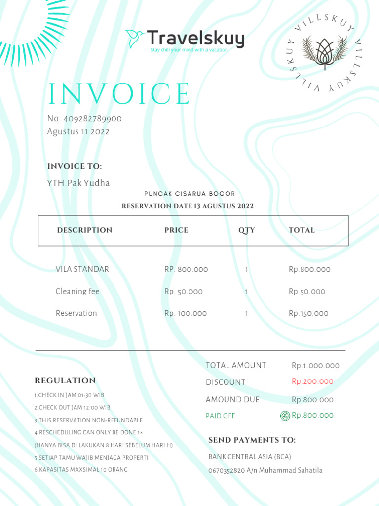 full.payment.details.Yth.pak.yudha | PDF