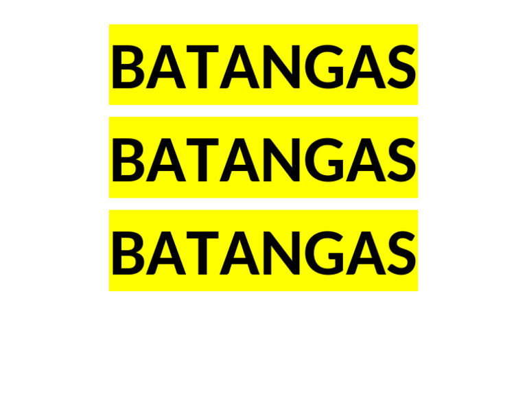 Batangas | PDF