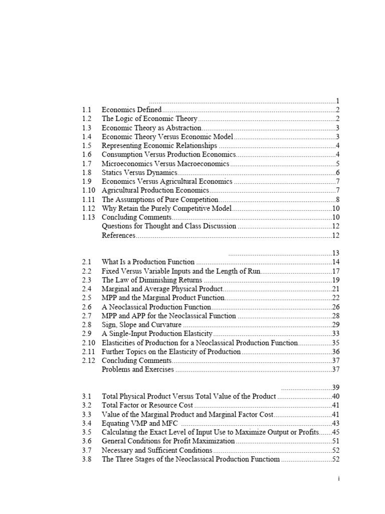 Production_Economics | PDF | Production Function | Function (Mathematics)
