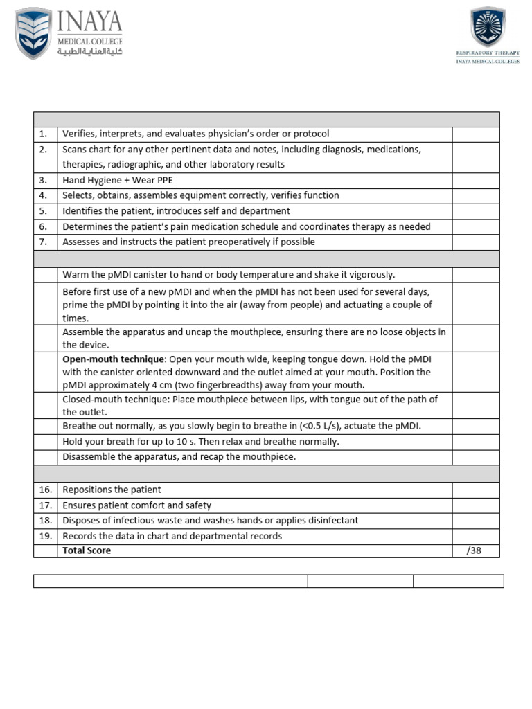 PMDI - Procedural Competency | PDF