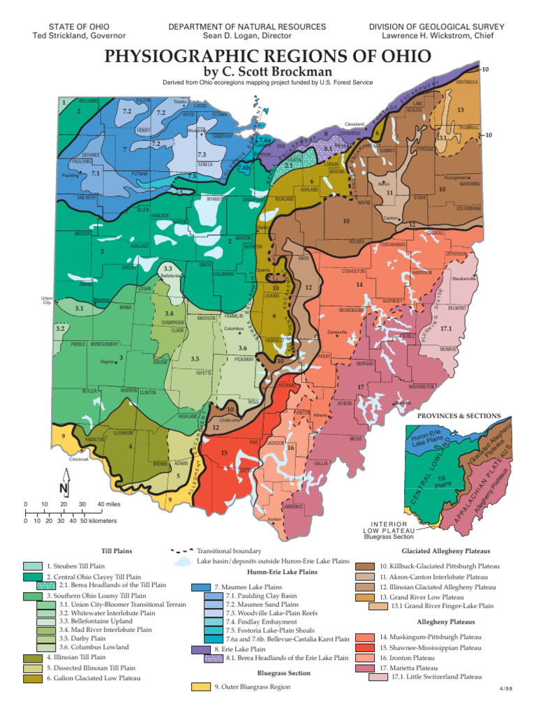Physiographic Regions of Ohio | PDF | Lake | Plateau
