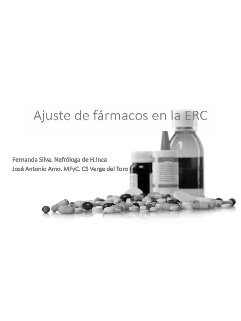 Ajuste de Dosis de Fármacos en ERC | PDF | Medicamentos con receta ...