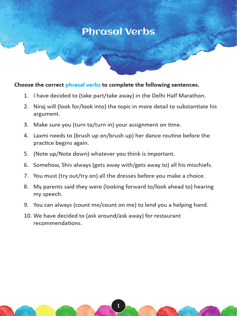 Phrasal Verbs_2 | PDF