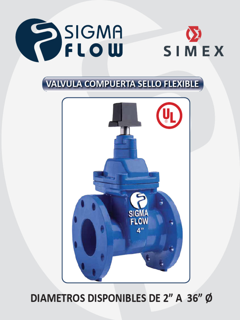 Valvula Sello Resilente AWWA C515 | PDF | Acero | Materiales