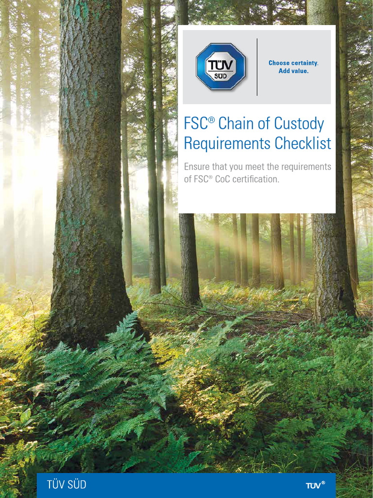 Tuv Sud FSC Infographic - EN | PDF | Forest Stewardship Council | Business