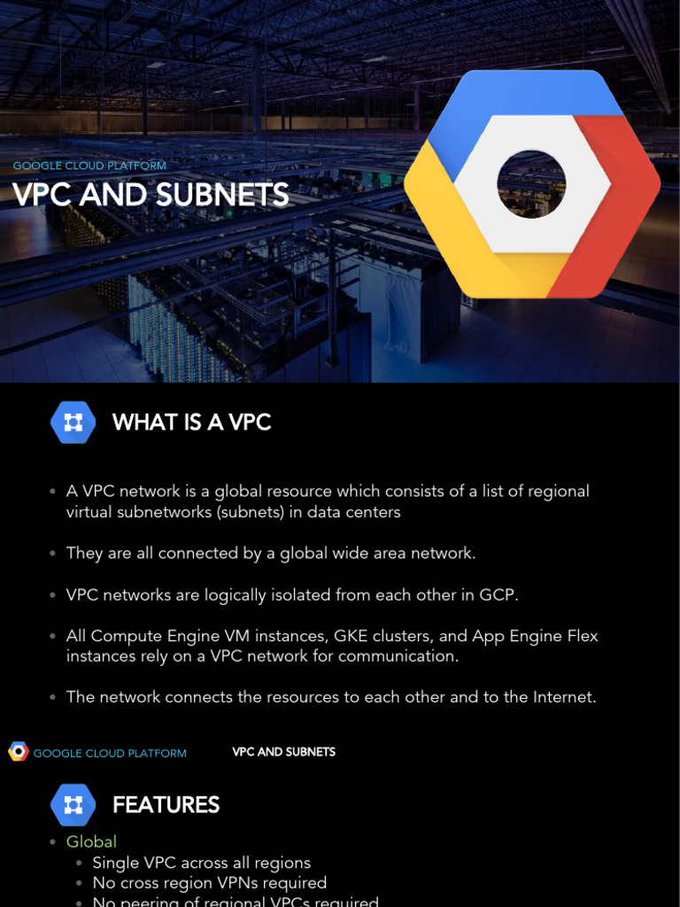 1.1 GCP_vpc_and_subnets.pdf | PDF | Computer Network | Ip Address