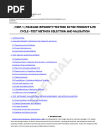 USP 1207: Container Closure Integrity | PDF | Leak | Pressure
