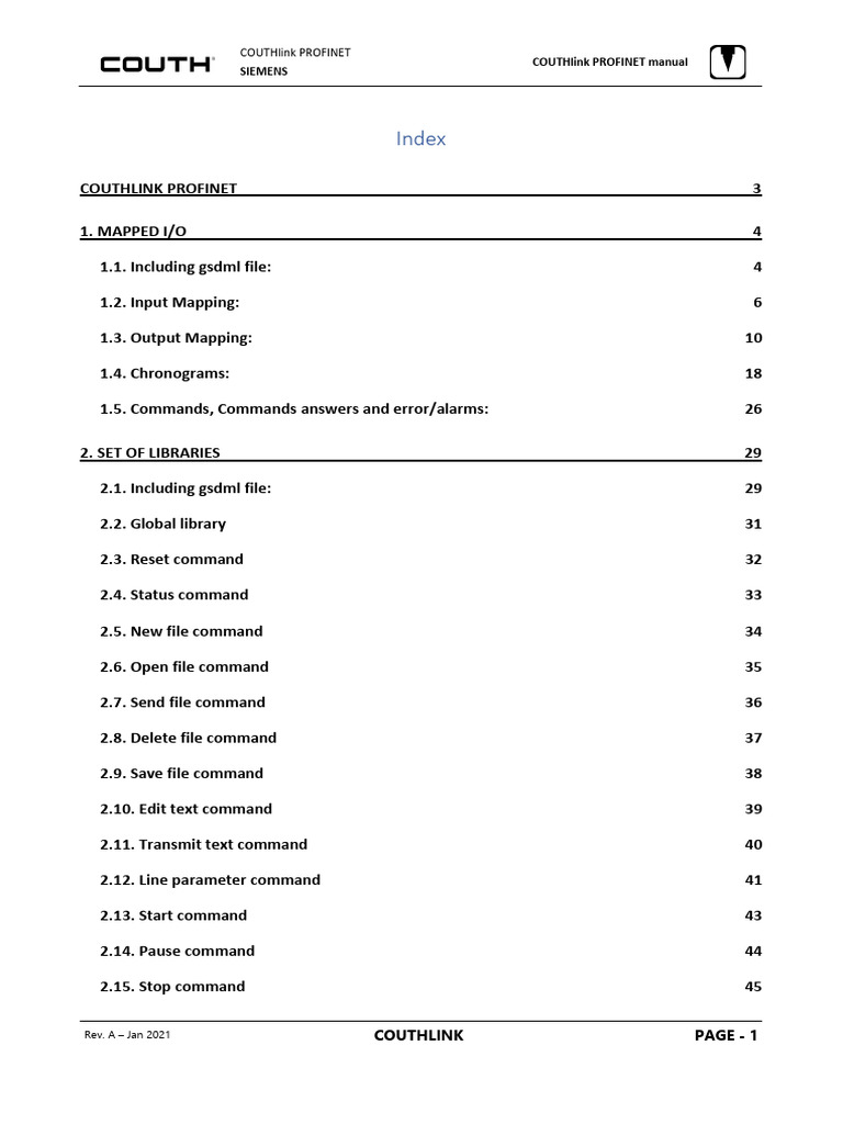 Profinet Couthlink Manual Pdf Input Output Computer File