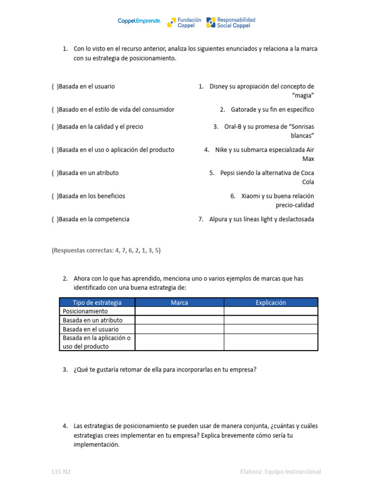 N2 L15 Descargable Estrategias | PDF