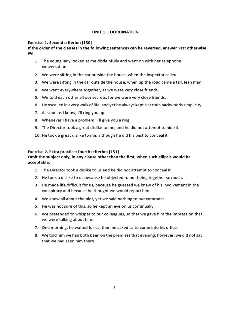 Exercises Self-Study | PDF | Ellipsis | Grammar