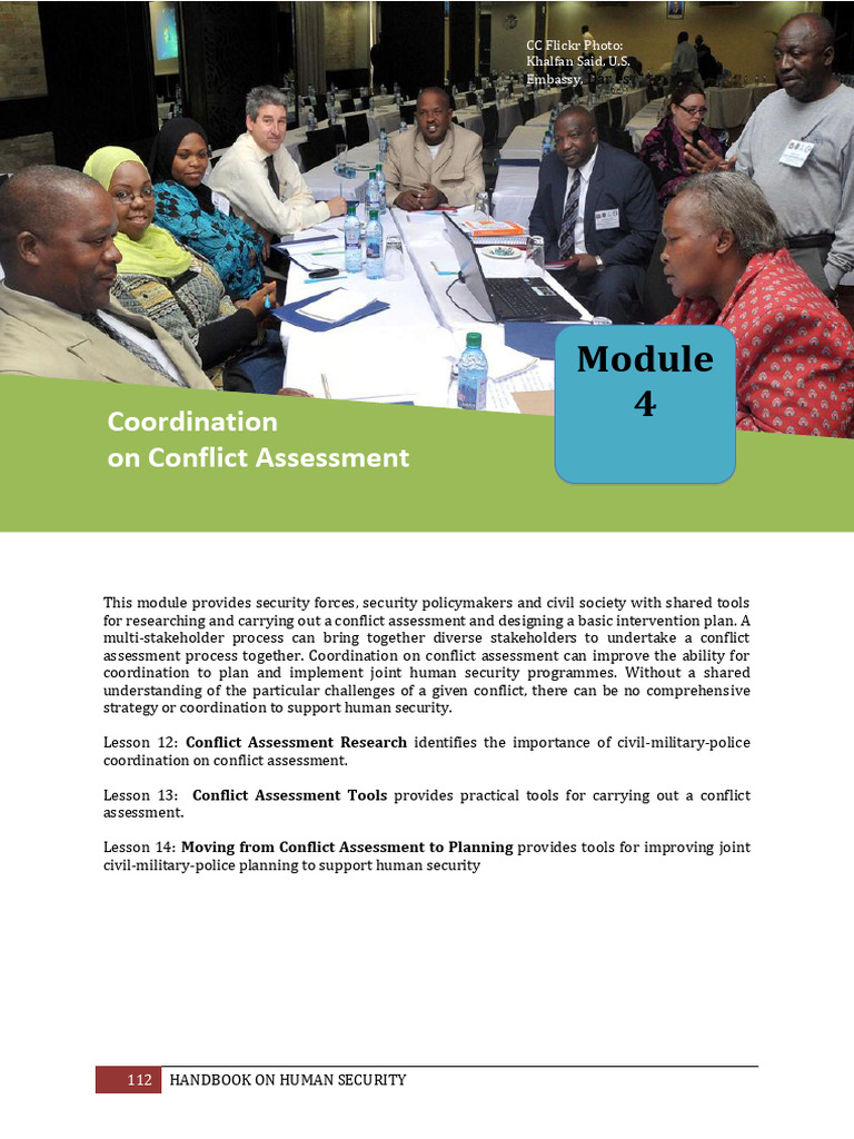 Conflict Assessment Coordination | PDF | Focus Group | Human Security