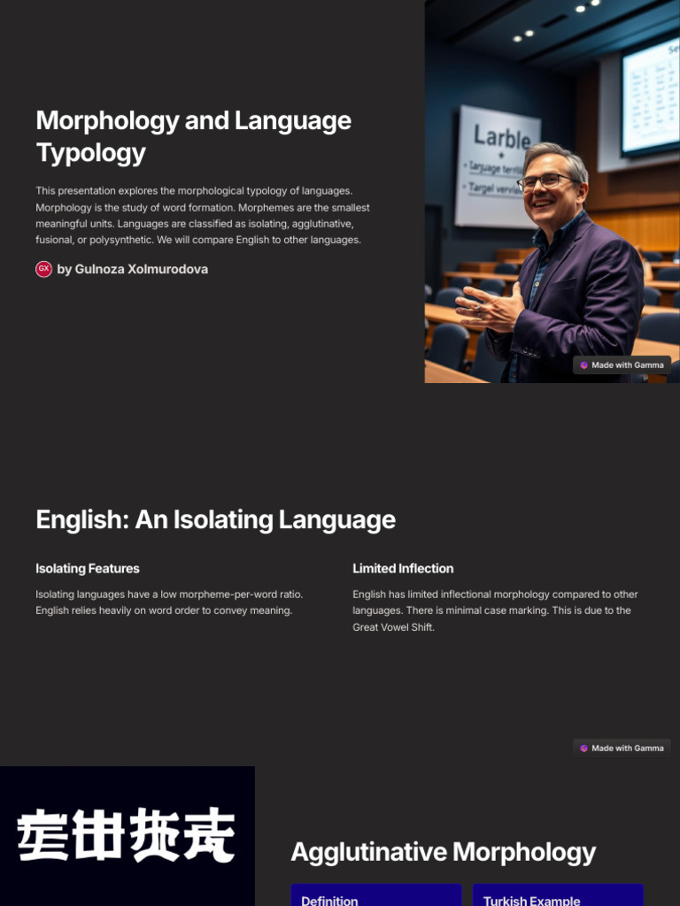 Morphology and Language Typology | PDF | Morphology (Linguistics) | Linguistic Morphology