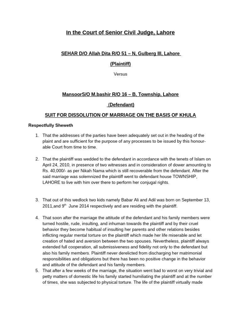khula | PDF | Marriage | Social Institutions
