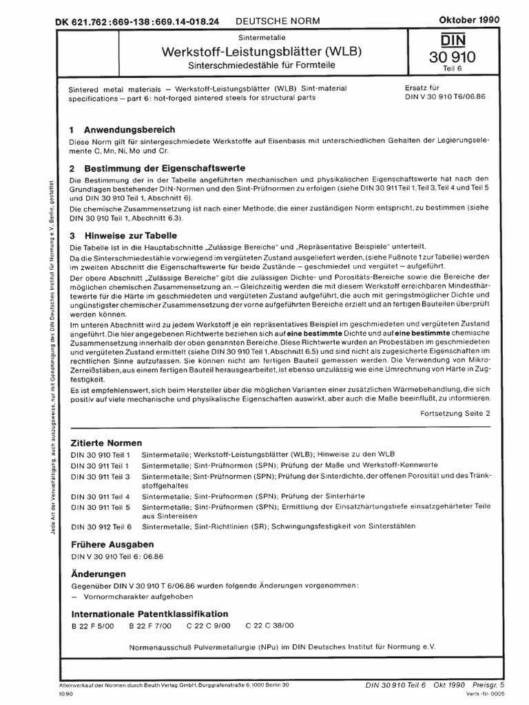 Din 30910-6 | PDF