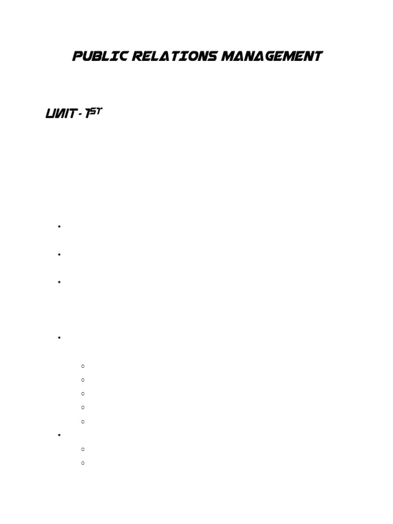 Public Relations Management | PDF | Public Relations | Body Language