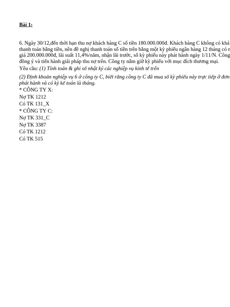 Bài1 Câu6 (X&C) | PDF