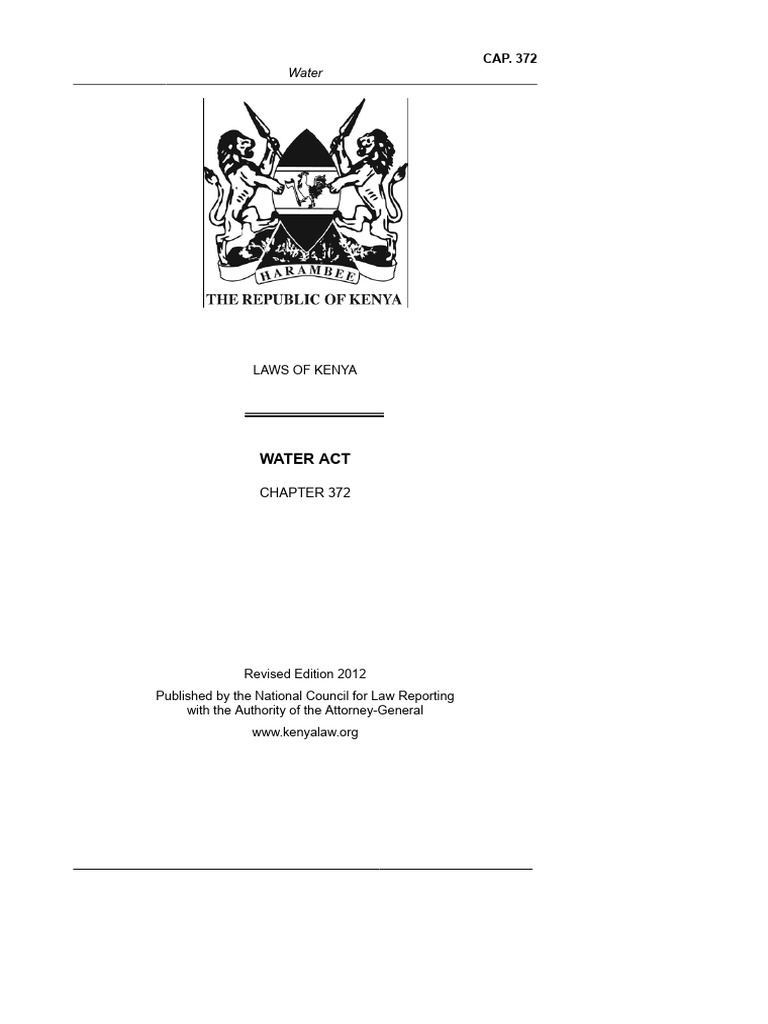 Water Act | PDF | Water | License
