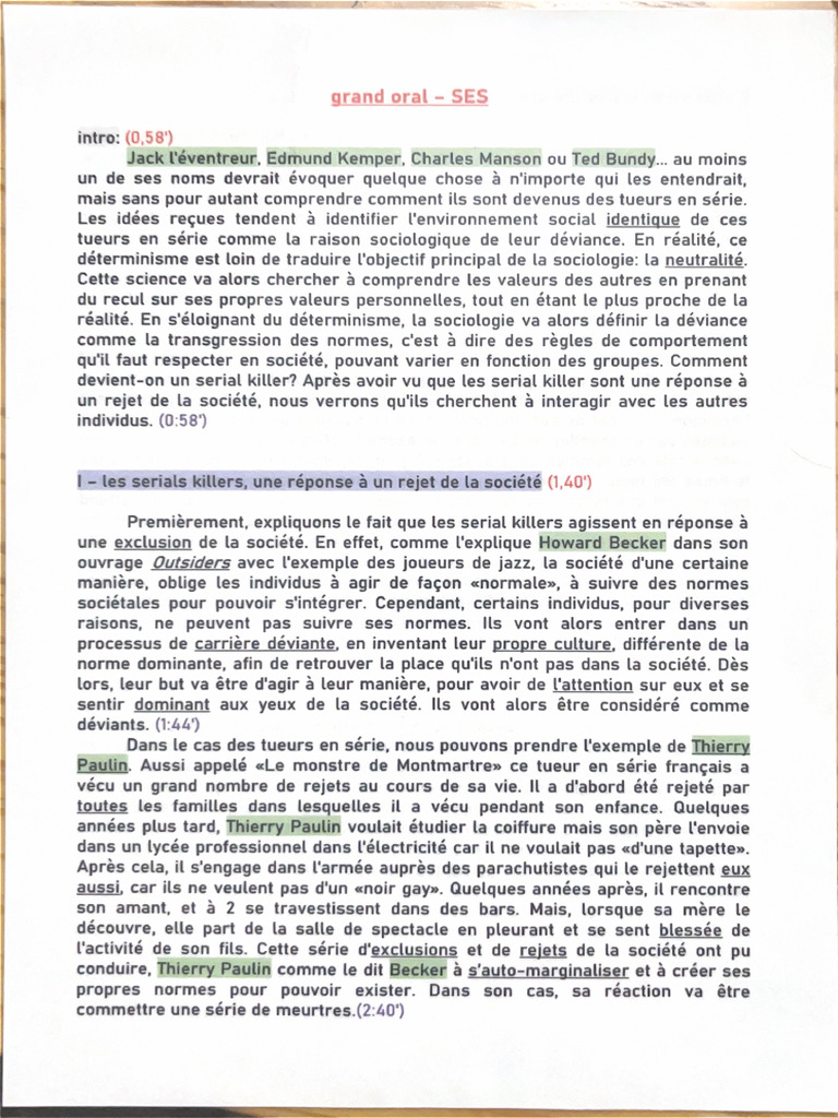Grand Oral - SES - Aliénor | PDF