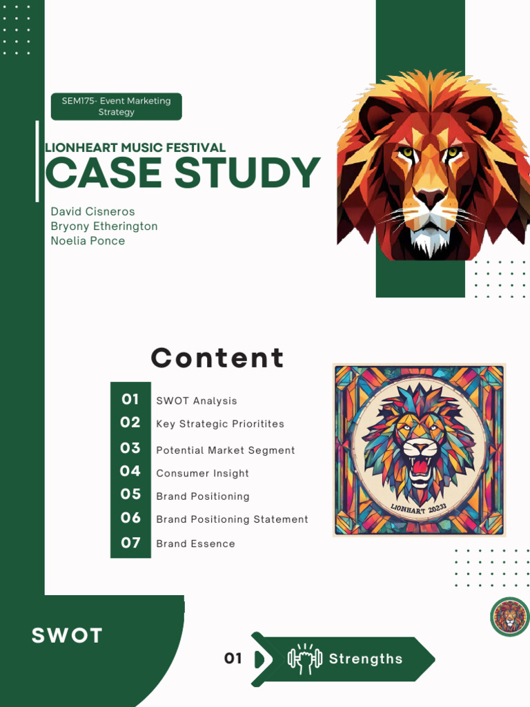 Lionheart Case Study | PDF | Market Segmentation | Swot Analysis