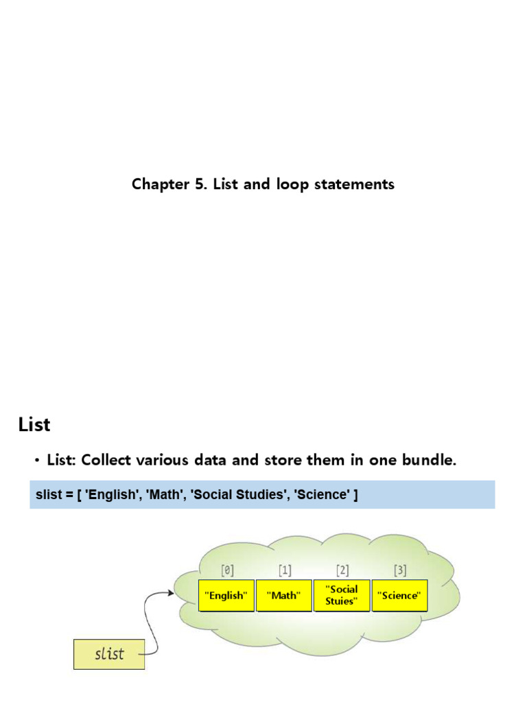 List and Loop Statements in Python | PDF | Control Flow | Computer Programming
