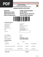 Uganda PASSPORT APPLICATION FORM G | PDF | Passport | Nationality Law