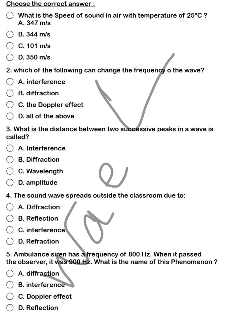 Question Bank Physics CH 6 ( Waves and Sound ) | PDF | Sound | Waves