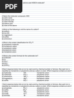 Polyatomic Ions Pogil | PDF | Ion | Sulfate
