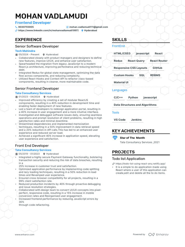 Senior Frontend Developer Resume | PDF | Computer Programming | Software Development