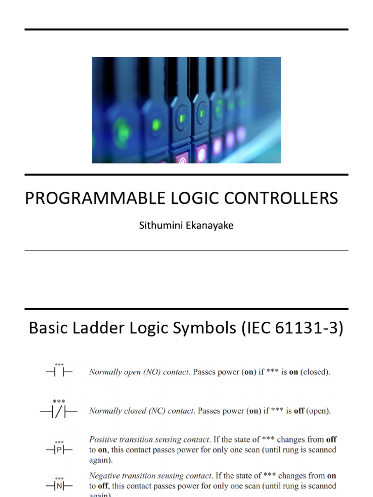 Programmable Logic Controllers_SE_PART II | PDF | Programmable Logic Controller | Manufactured Goods