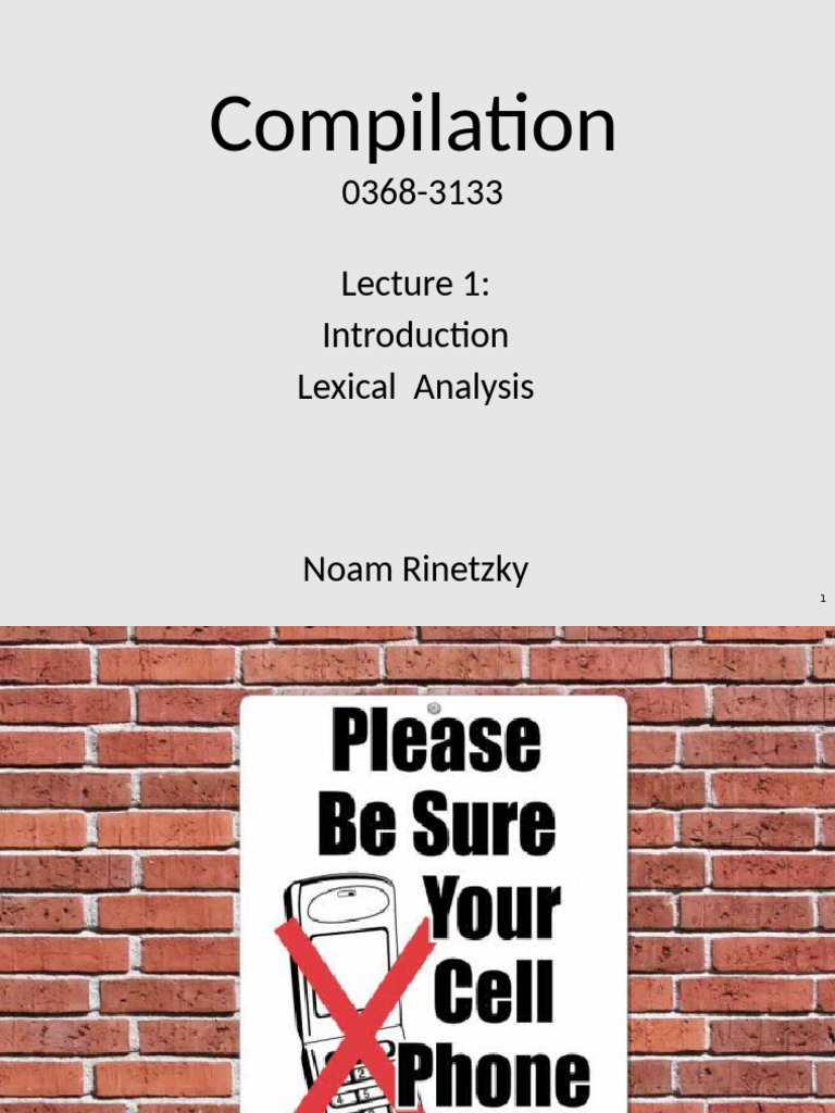 CH 2 B Lexical Analysis | PDF | Parsing | Compiler