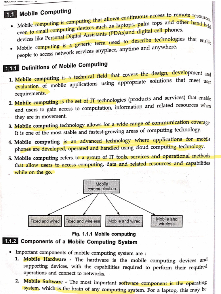 Mobile Computing Unit1 | PDF