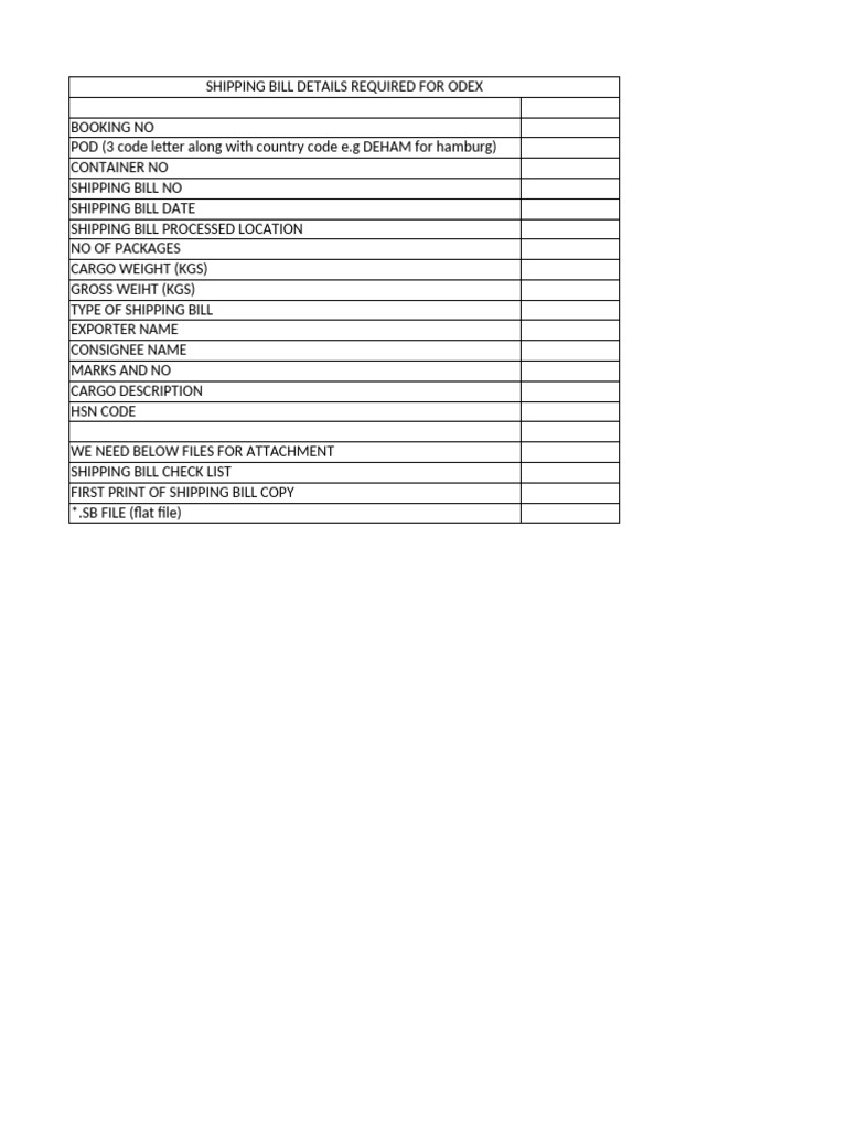 Odex Upload Format | PDF