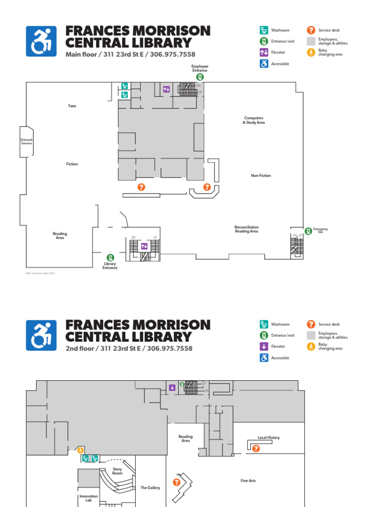 9 Frances Morrison Central Library Accessibility Floor Plan | PDF ...