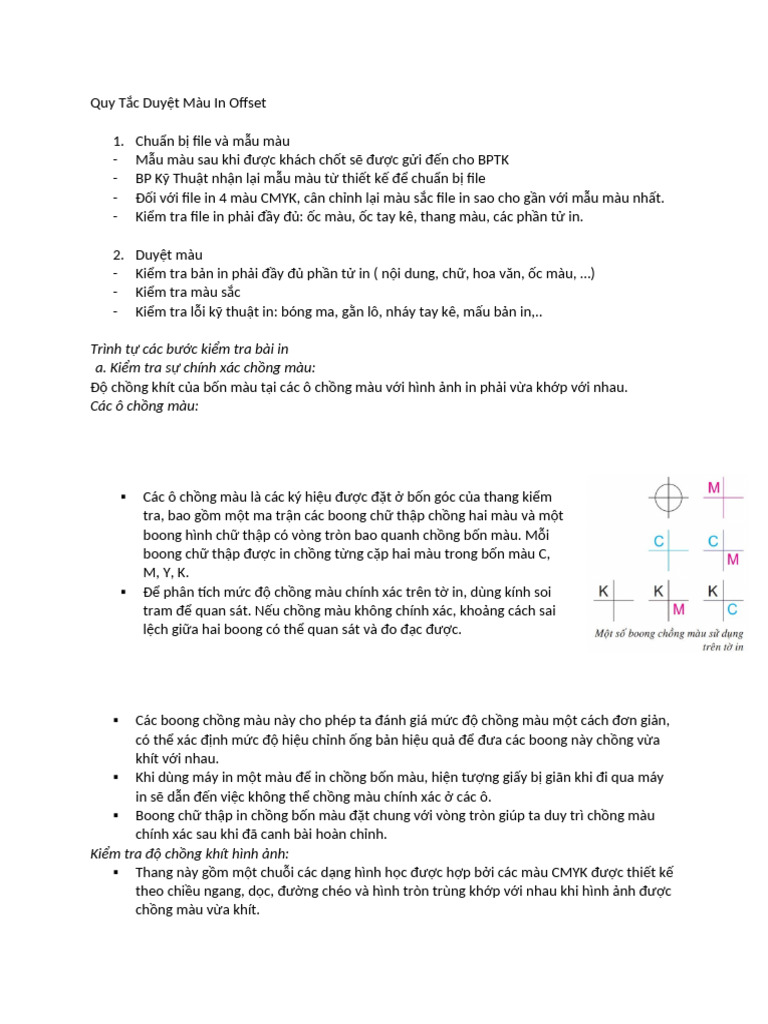 Quy Tắc Duyệt Màu In Offset | PDF