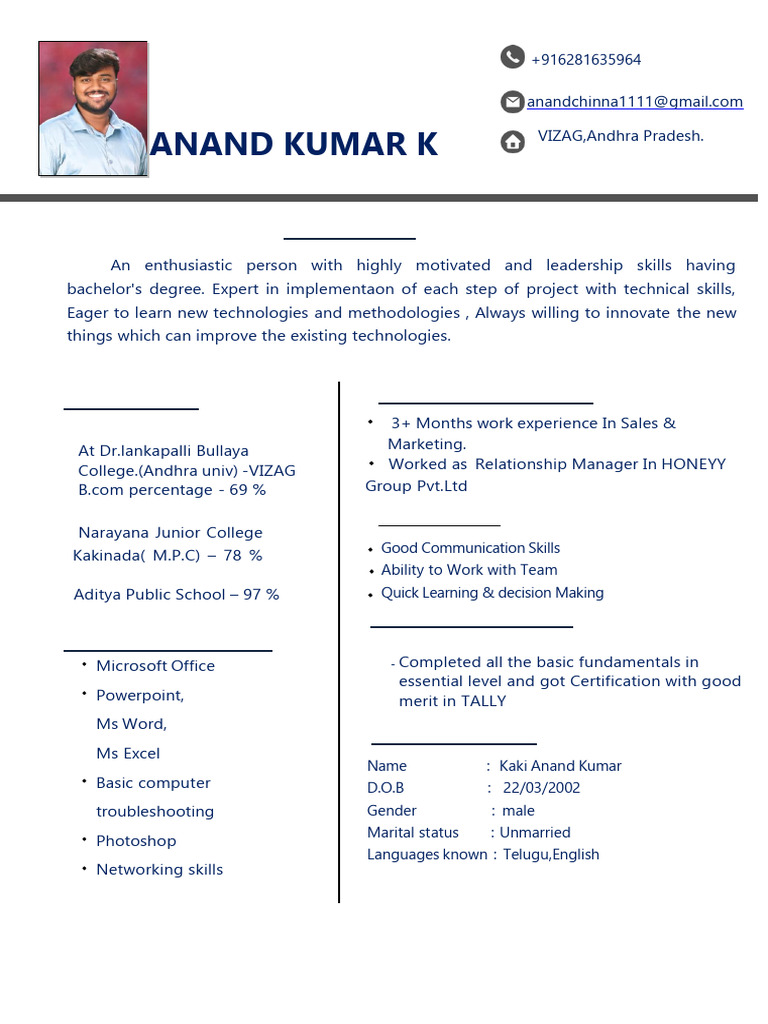 Anand Resumee | PDF