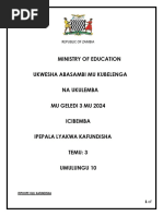 Bemba Proverbs and Their Meanings | PDF | Languages | Foreign Language ...