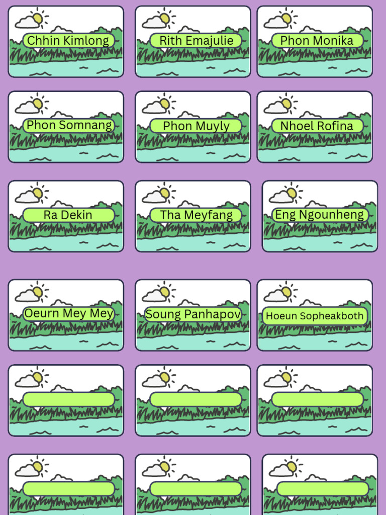 Colorful Illustrated Zoo Animals Kindergarten Flashcards | PDF