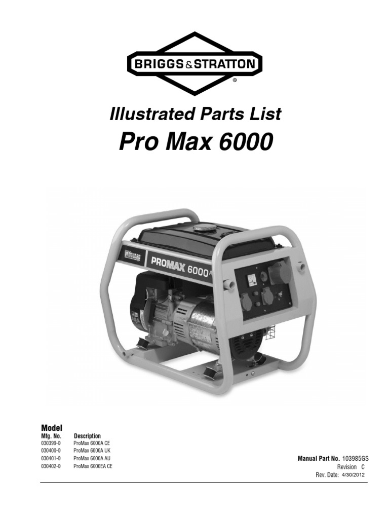 Vanguard Promax 6000EA Part List | PDF | Screw | Nut (Hardware)