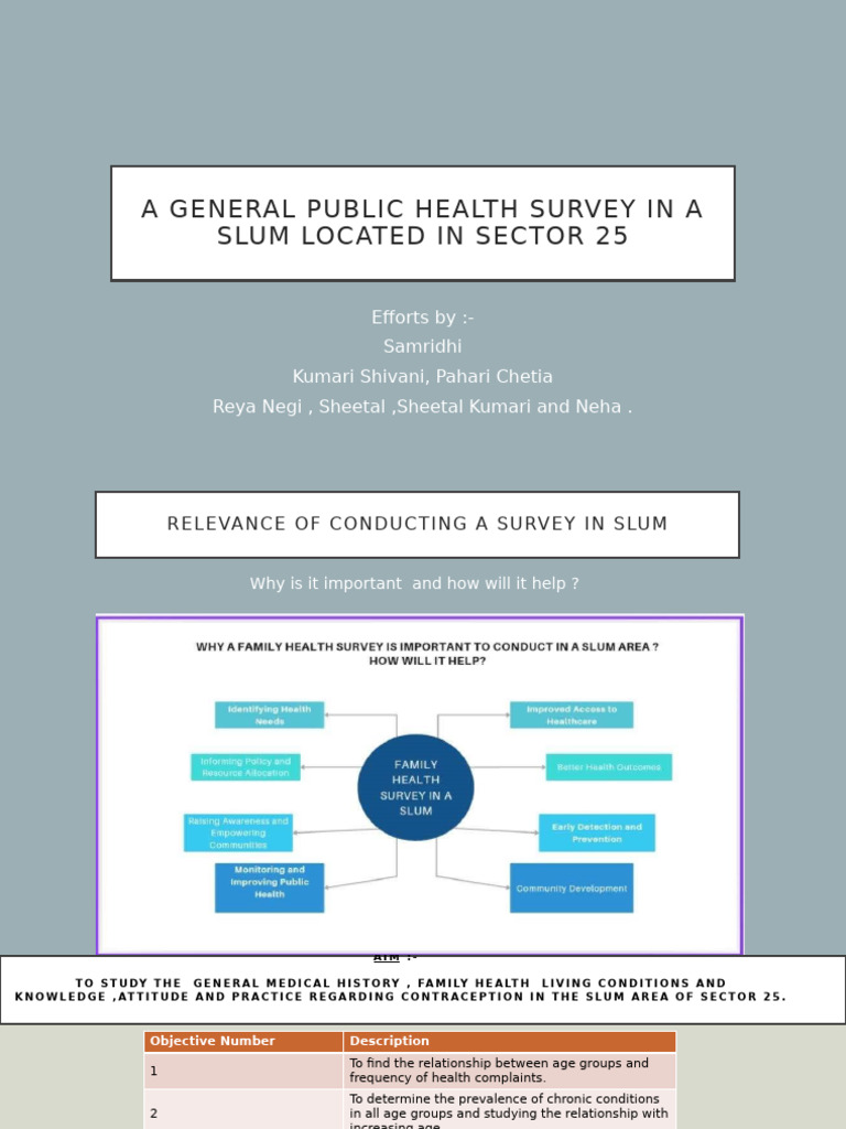 A General Public Health Survey in A Slum (GROUP | PDF | Chi Squared Test