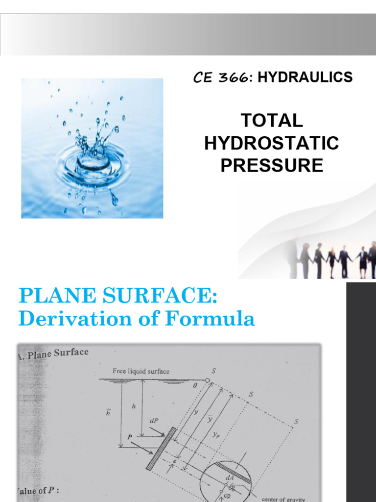1.5 Total Hydrostatic Pressure On Surfaces | PDF | Pressure ...