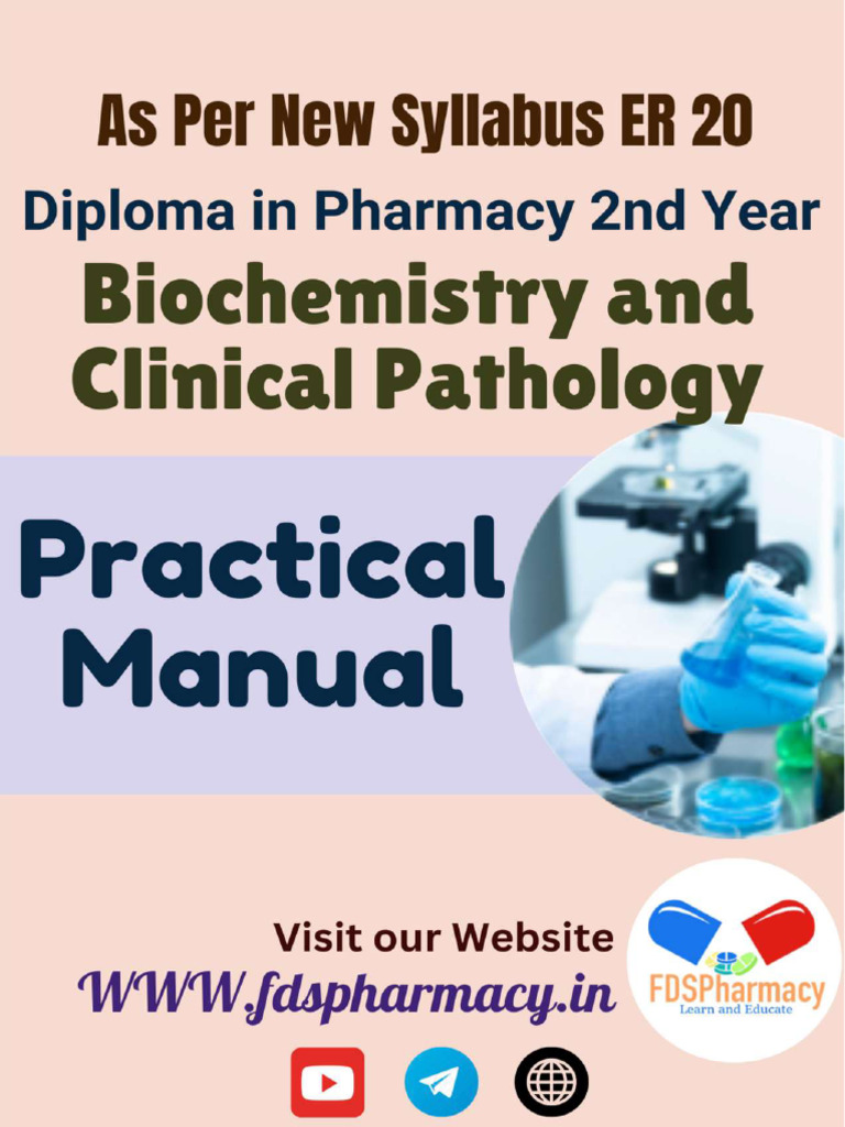 Biochemistry and Clinical Pathology Practical Manual | PDF ...