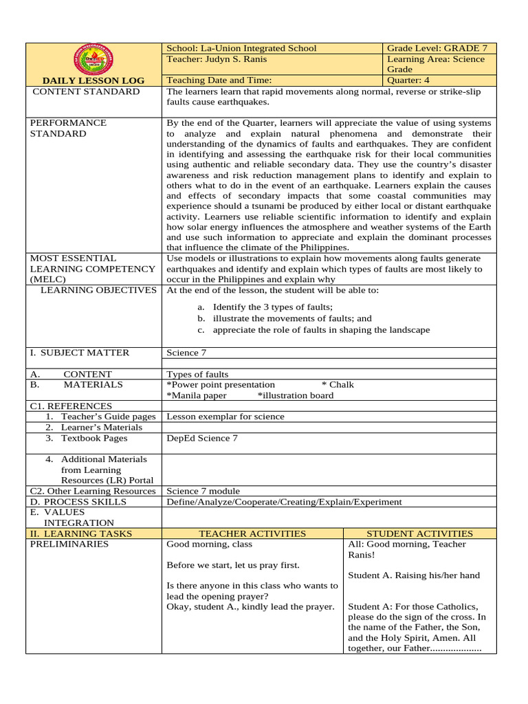Understanding Faults and Earthquakes | PDF | Fault (Geology) | Geology