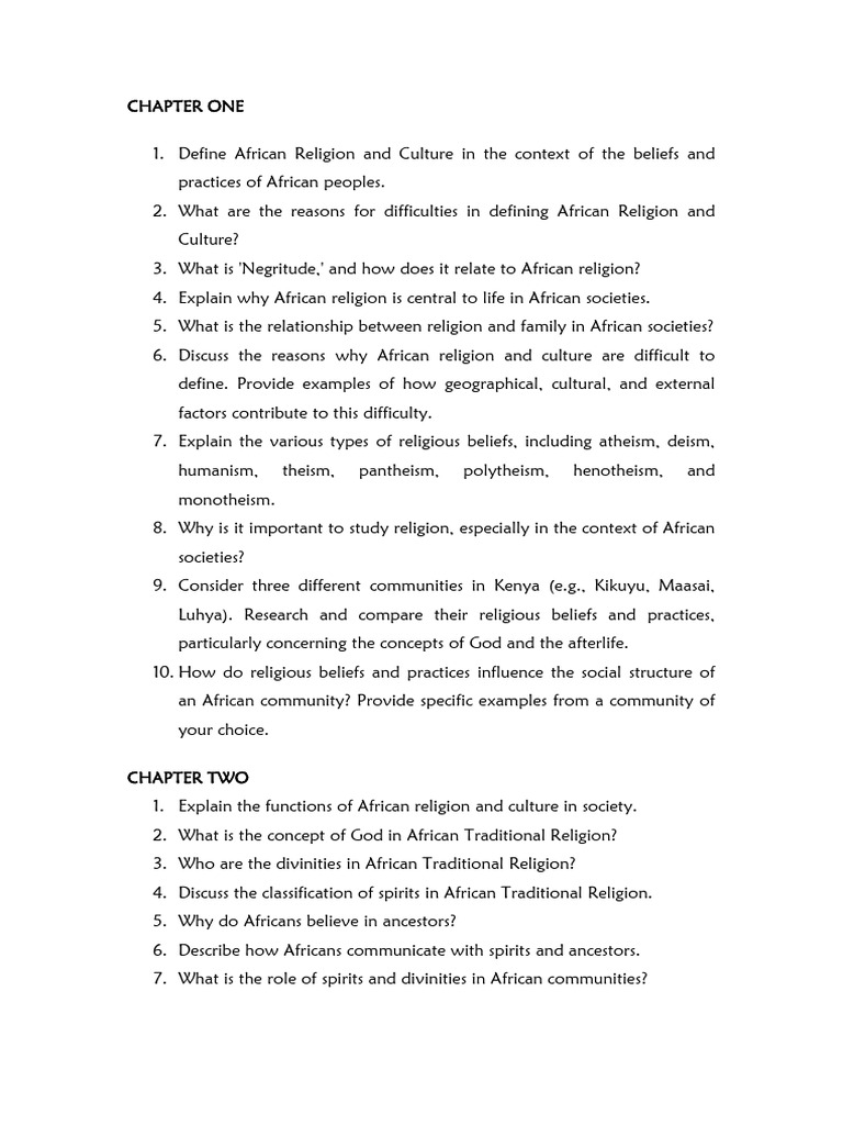 Introduction To Afican Religion and Culture | PDF | Witchcraft | Rituals