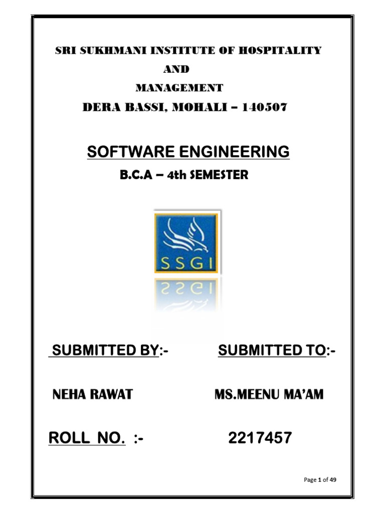 Software Eng - Practical File Made by Neha Rawart | PDF | Software ...