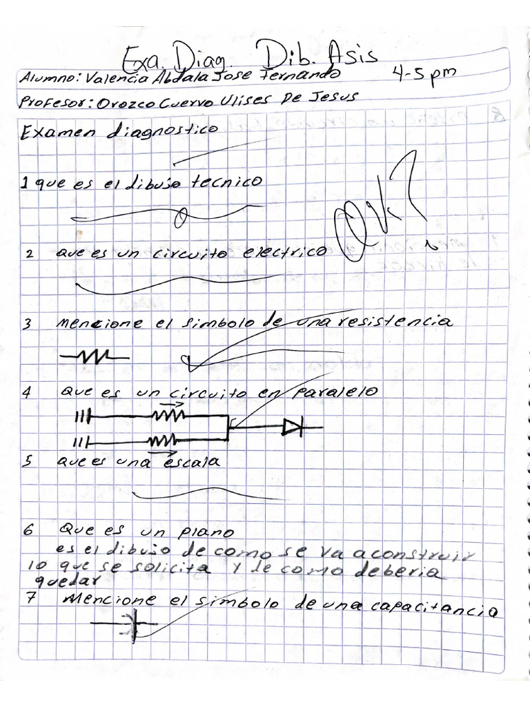 Exa Diag. Dib. Asis. Electrica | PDF