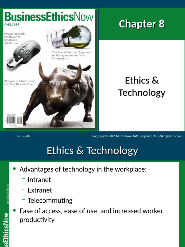 Chapter 8 - Ethics and Technology | PDF | Employment | Business
