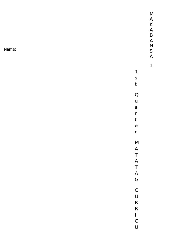 AP1 MAKABANSA Q1 - Final | PDF