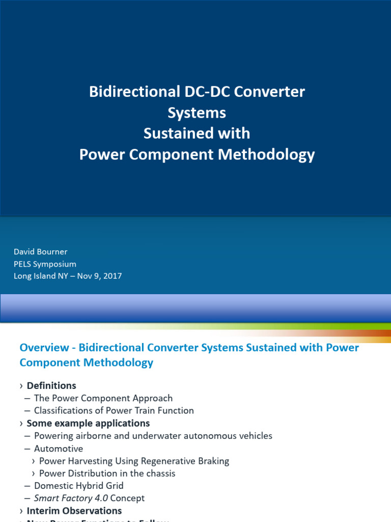 Bidirectional DC DC Converter Systems | PDF | Direct Current | Transformer